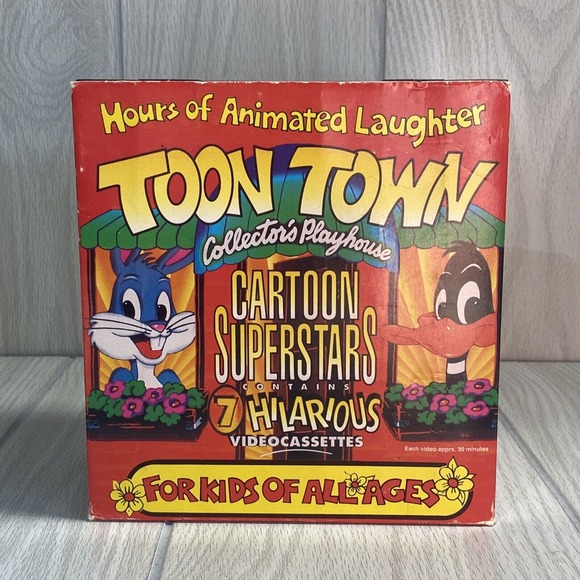 Media | Vtg 1992 Animated Toon Town Collectors Playhouse 7 Vhs Video ...